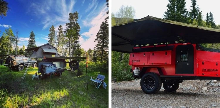 Professional Offroad Trailer 4x4 - Aluminum Teardrop Camper