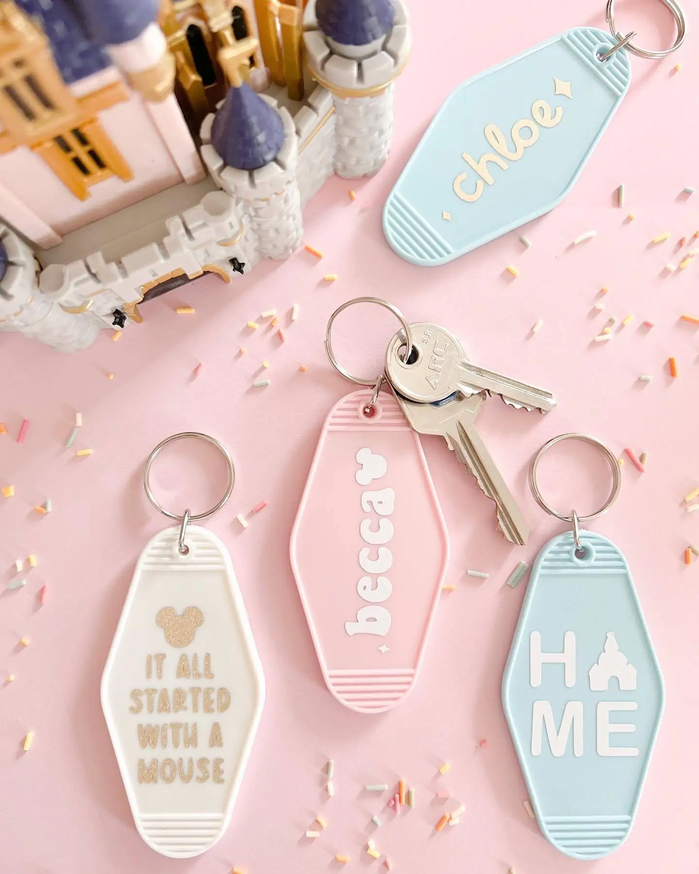 Wholesale Custom Motel & Hotel Style Keychains - Personalized Acrylic ...