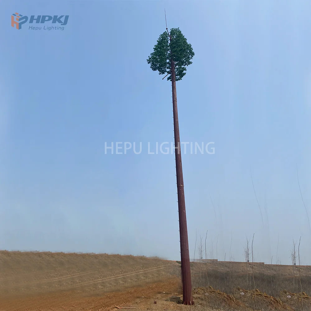 Self Supporting Galvanized Camouflage Tube Tree Mast Ham Radio Cell 20m ...