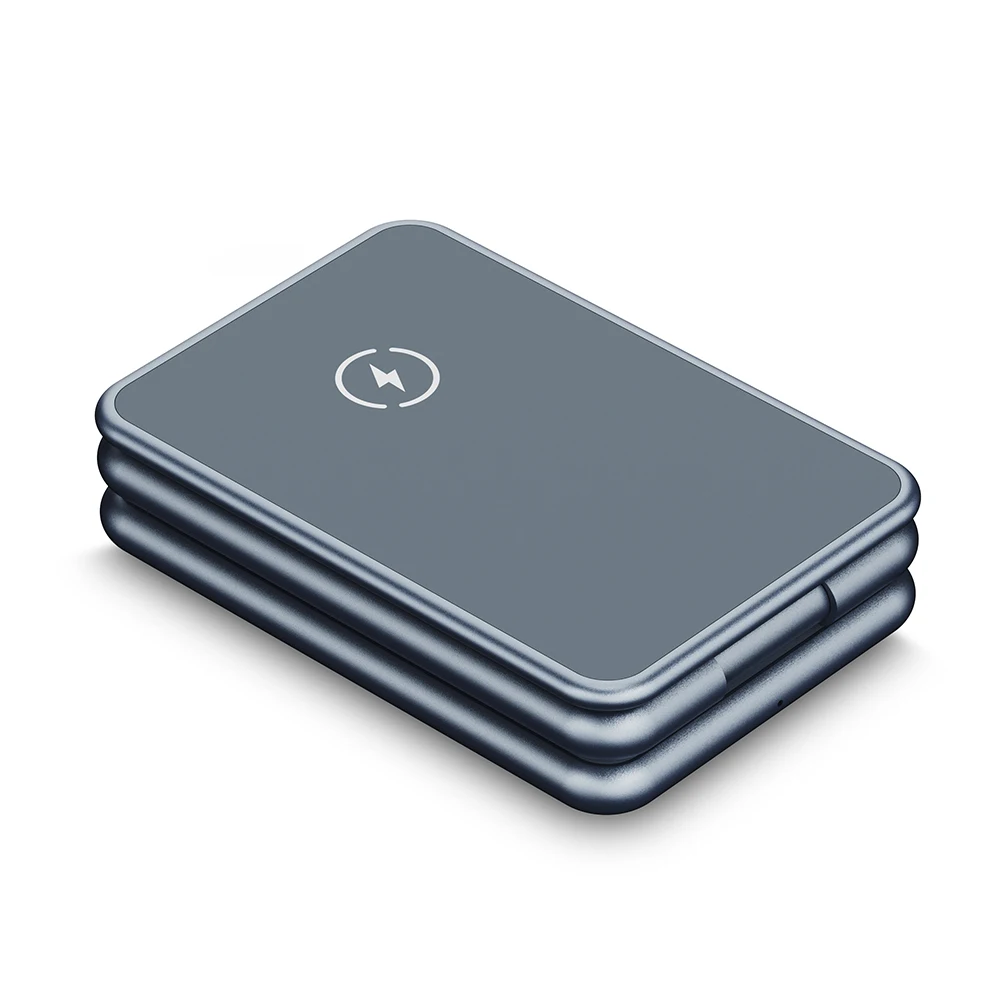 New Apple 3in1 3 In 1 15w Qi 3-in-1 Foldable Folding Magnetic Wireless ...