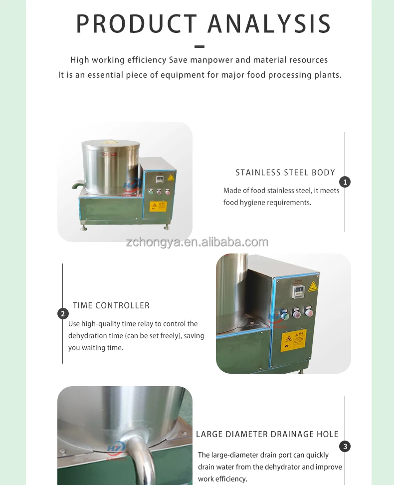 Industrial Centrifugal Potato Chips Deoiling Machine Vegetable Fruit ...
