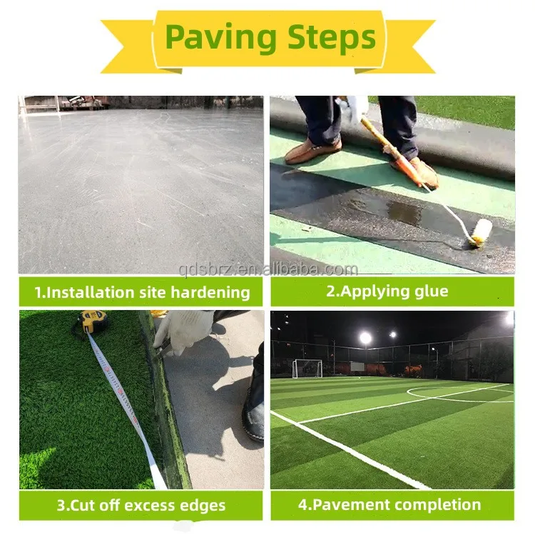 Sunberg Football Field Pitch Ground Installation Artificial Grass With ...
