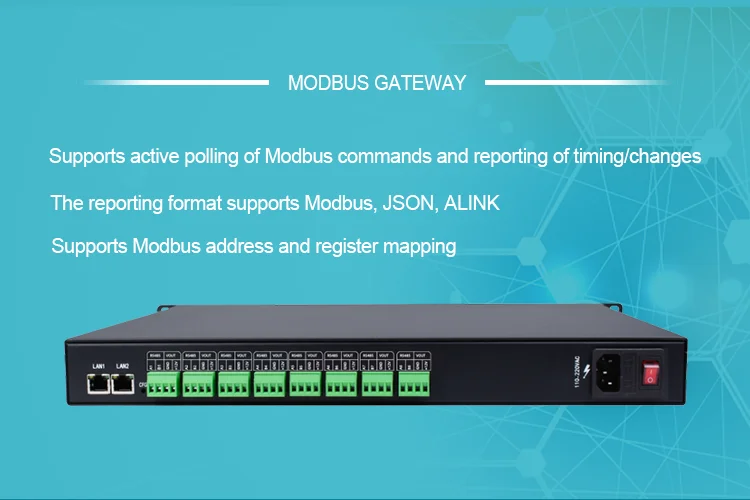 Xallcom XS3802J - Industrial Serial Server with 8 RS485 Channels