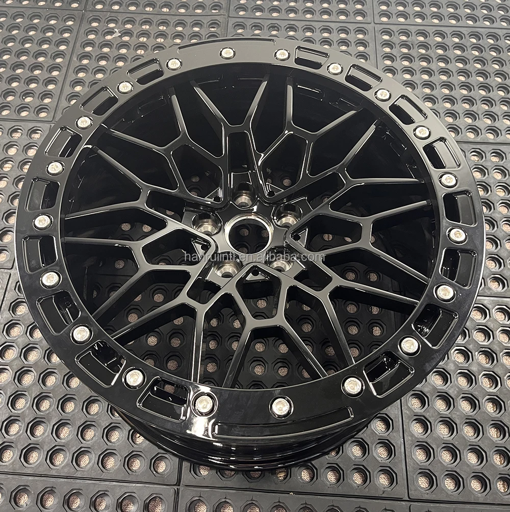 Functional Beadlock Forged Wheels for BMW 540 - Silver Hardware