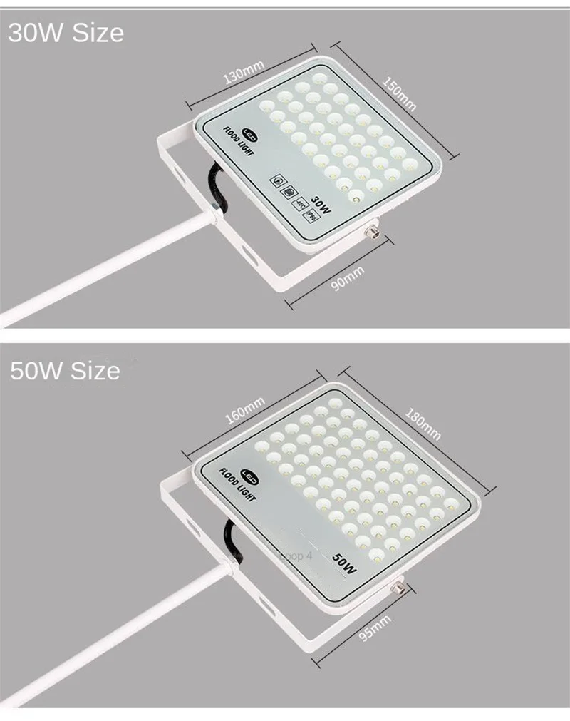 30W White Shovel Lamp Advertising Door Headlight LED Exhibition Light ...