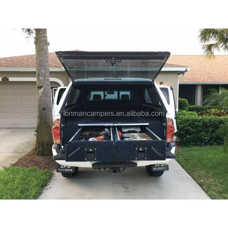 Offroad Car Drawer with Fridge Slide for Utes Pickup