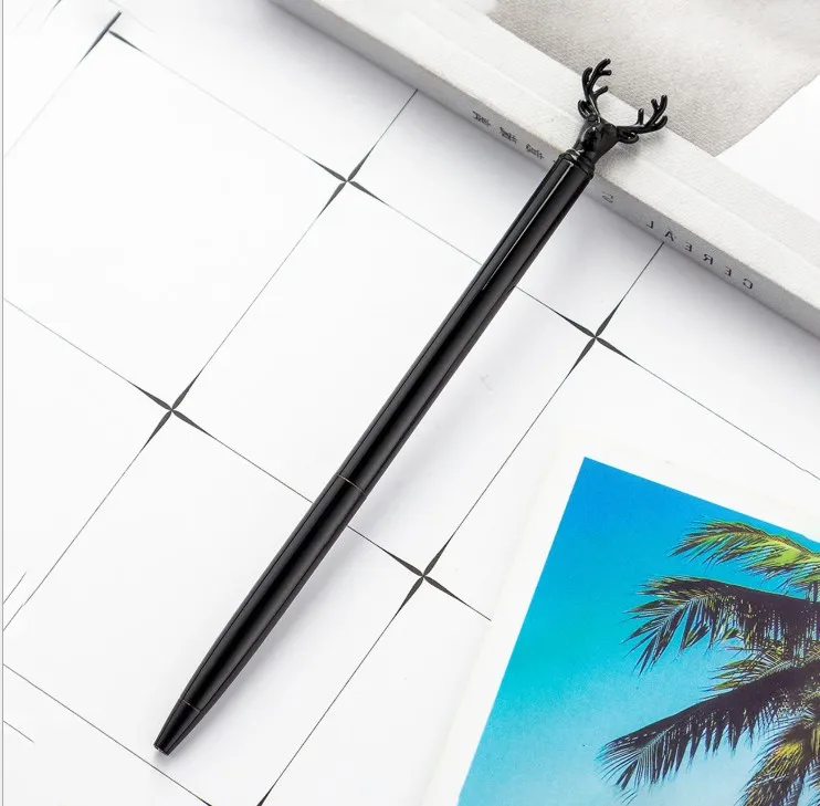 Cute Deer Head Shape Ballpoint Pen - Unique Christmas Gift