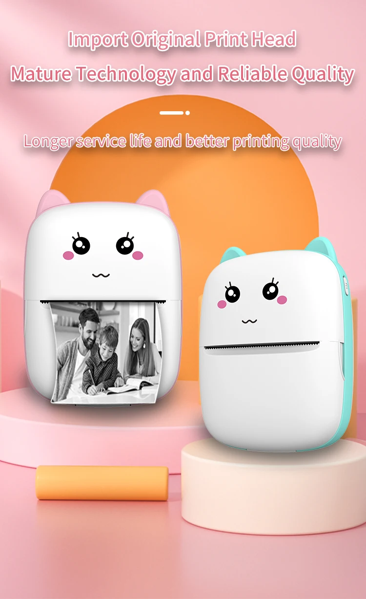 58mm Wireless Portable Mini Thermal Printer Sticker Label Tattoo Photo ...