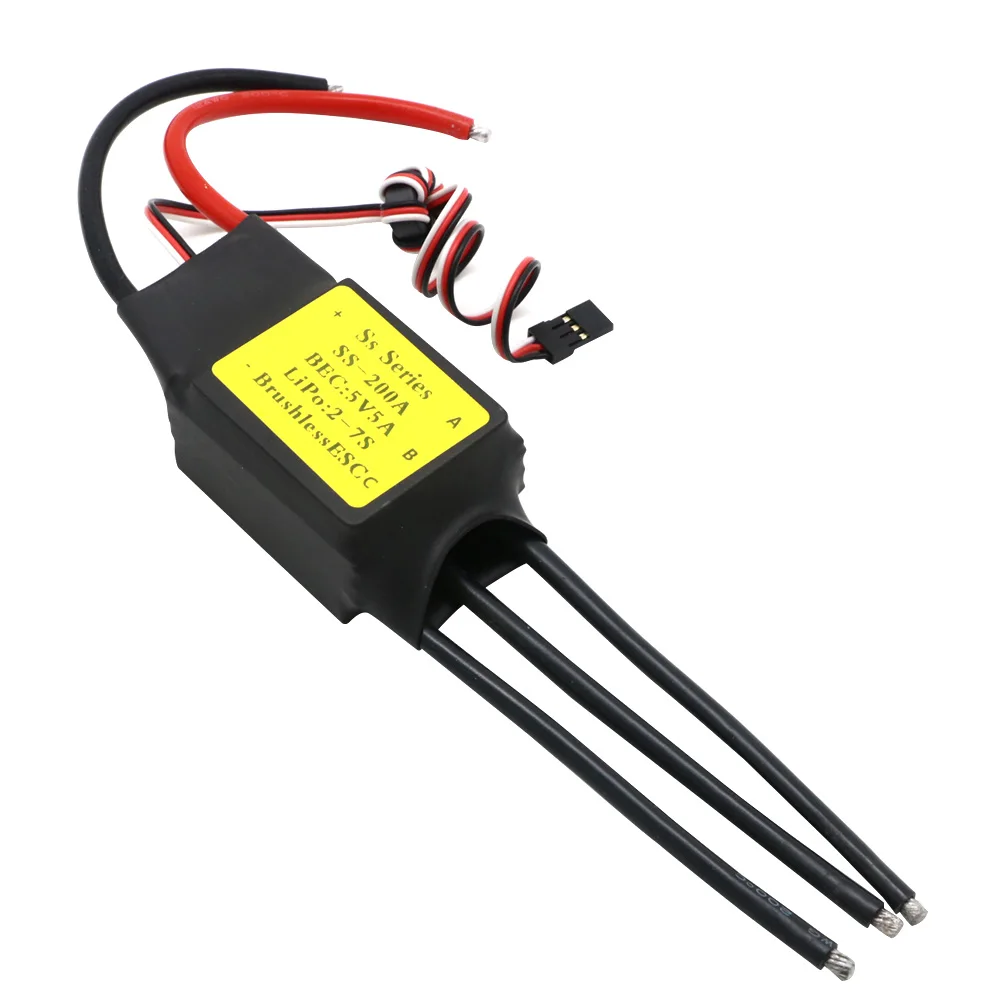 Ss Series Esc 50a 80a 125a 200a Brushless Esc With Heat Sink For Rc ...