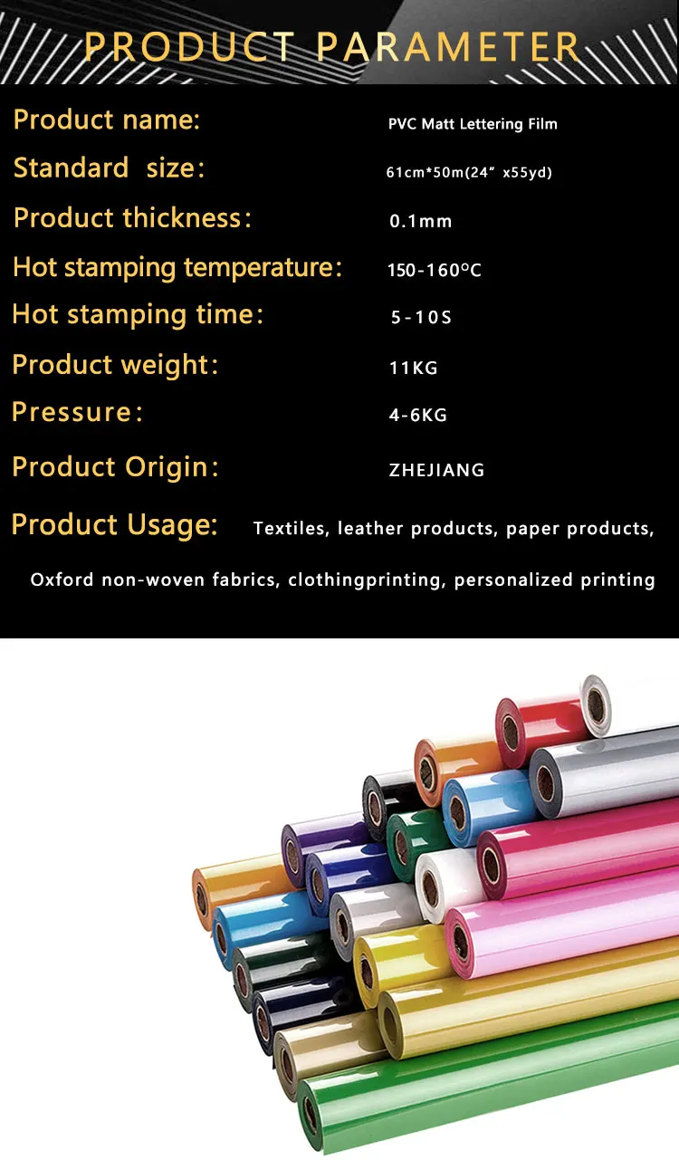Pvc Matte Htv 1m Heat Transfer Vinyl Pvc Matte Craft Htv Heat Press ...
