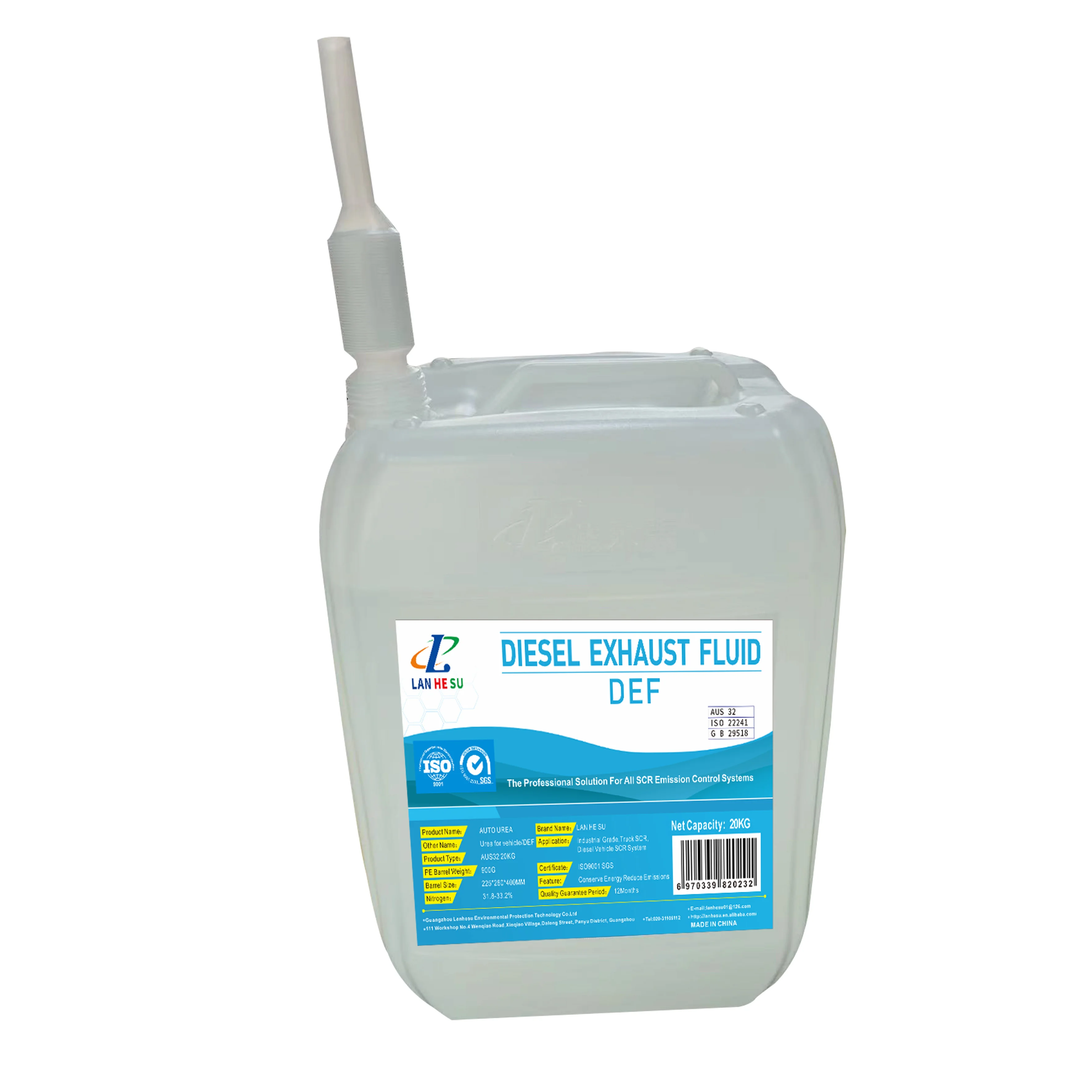 20l Diesel Exhaust Fluid Aus32 Urea Solution Iso 22241 Compliant Manufactured By Chinese ...