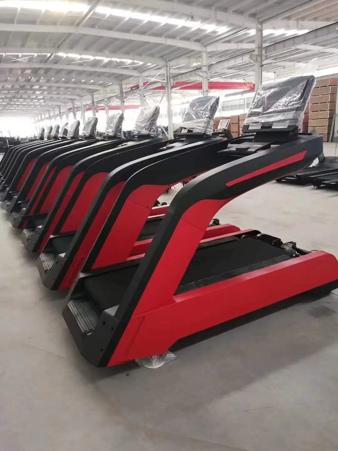 Commercial Gym Fitness Treadmill Ac Motor 3hp-6hp Running Walking ...