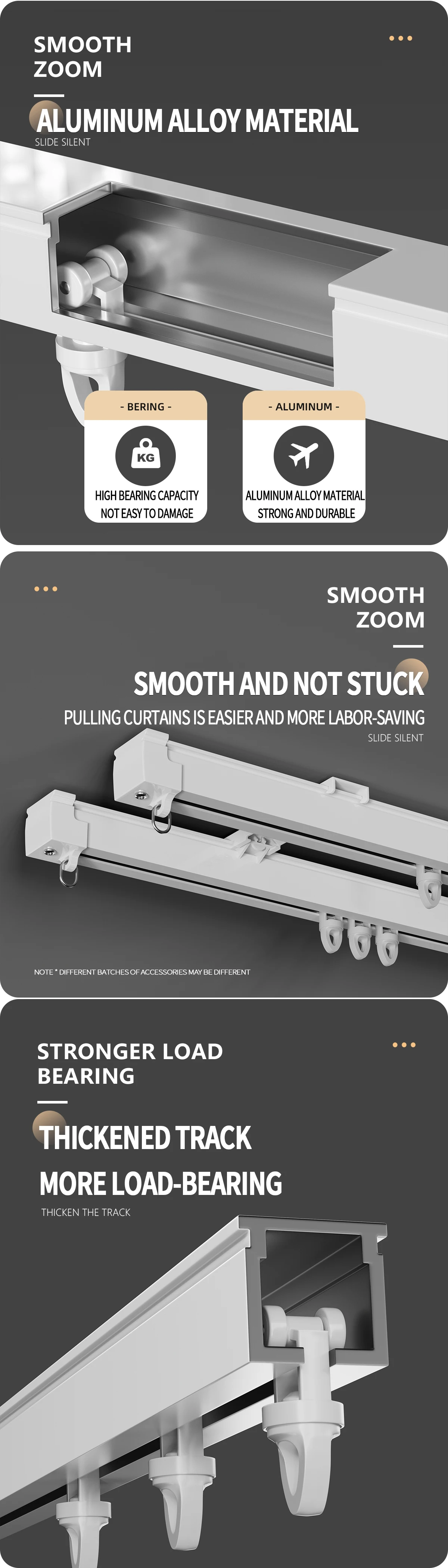 Modern Mini Industrial Curtain Track Ceiling Track with Elegant Modern ...