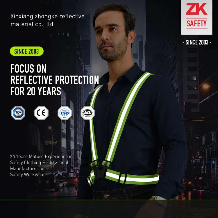 Wholesales Roadway Warning Reflective Belt Reflector Safety Strap for ...