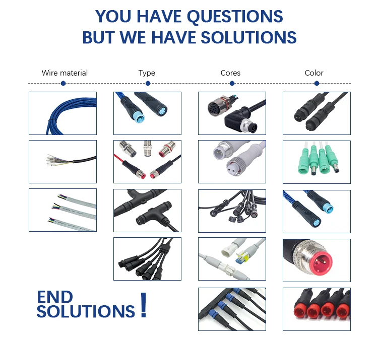 Factory Male Or Female 3 Pin Connector Waterproof Ip65 M8 Electric Bike ...