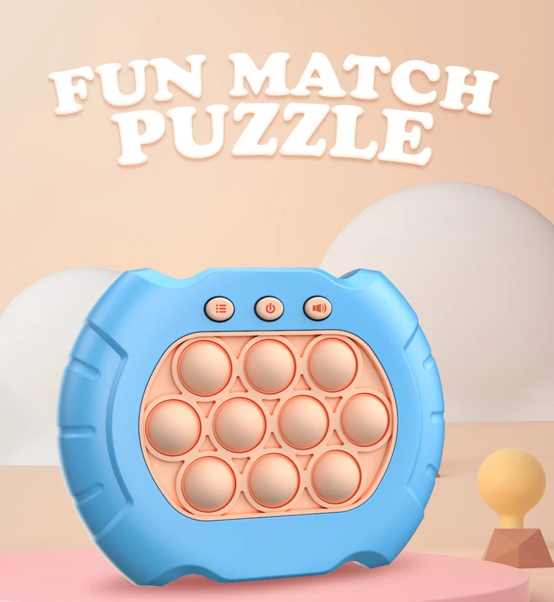 Handheld Electronic POP It Fidget Toys Light up Quickly Pop It Game ...