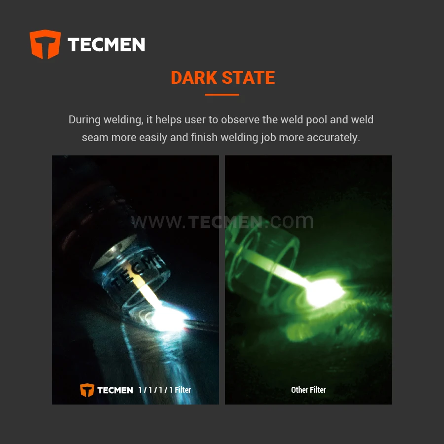 ADF815SG Imux TM16 TECMEN Welding Helmet - Solar Shade 5-8/9-13