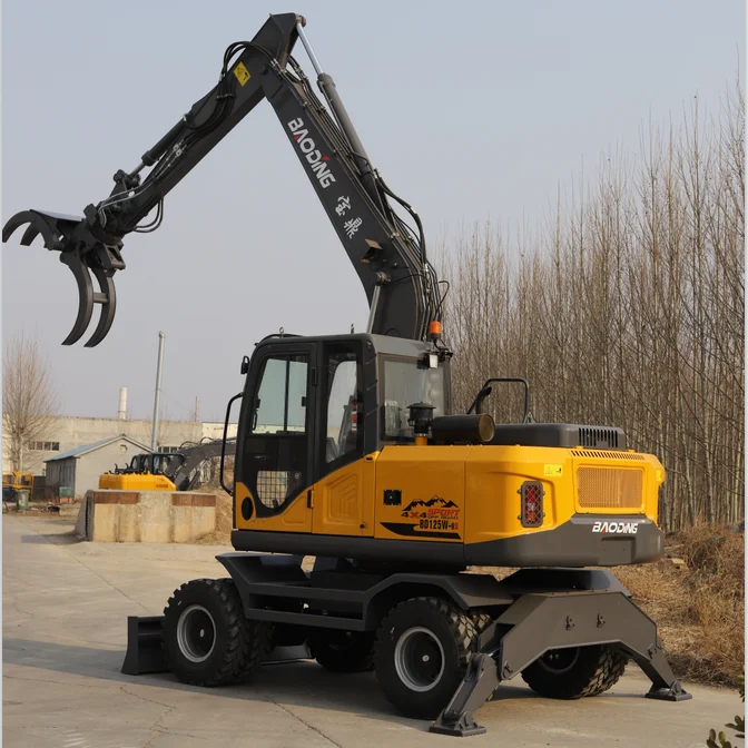 Bd125w Farm Forestry Wheel Loader Wood Log Timber Tree Branch Root Bark ...