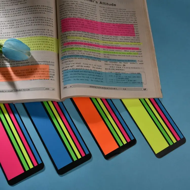 Custom Stationery Long Colorful Index Tabs Fancy Transparent Sticky ...