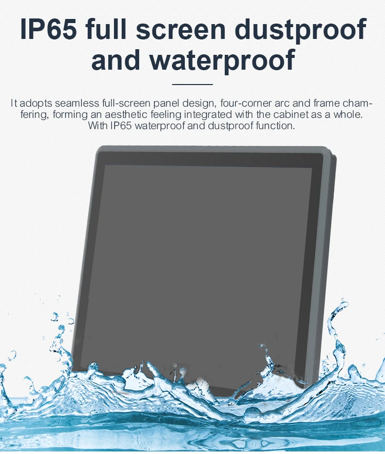Outdoor 1500 Nits Rugged Marine Panel Pc Display IP65 Waterproof