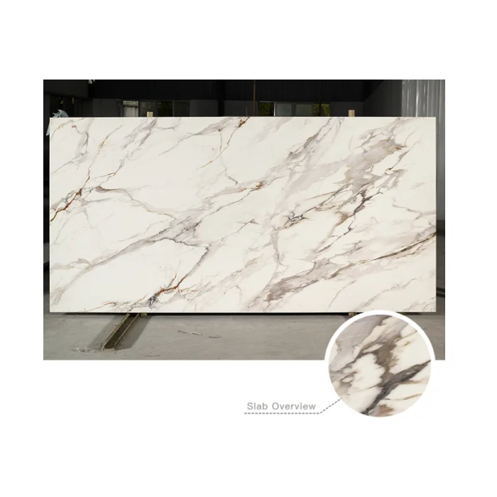 Artificial 3m Countertop Calacatta Engineered Quartz Stone Slab ...