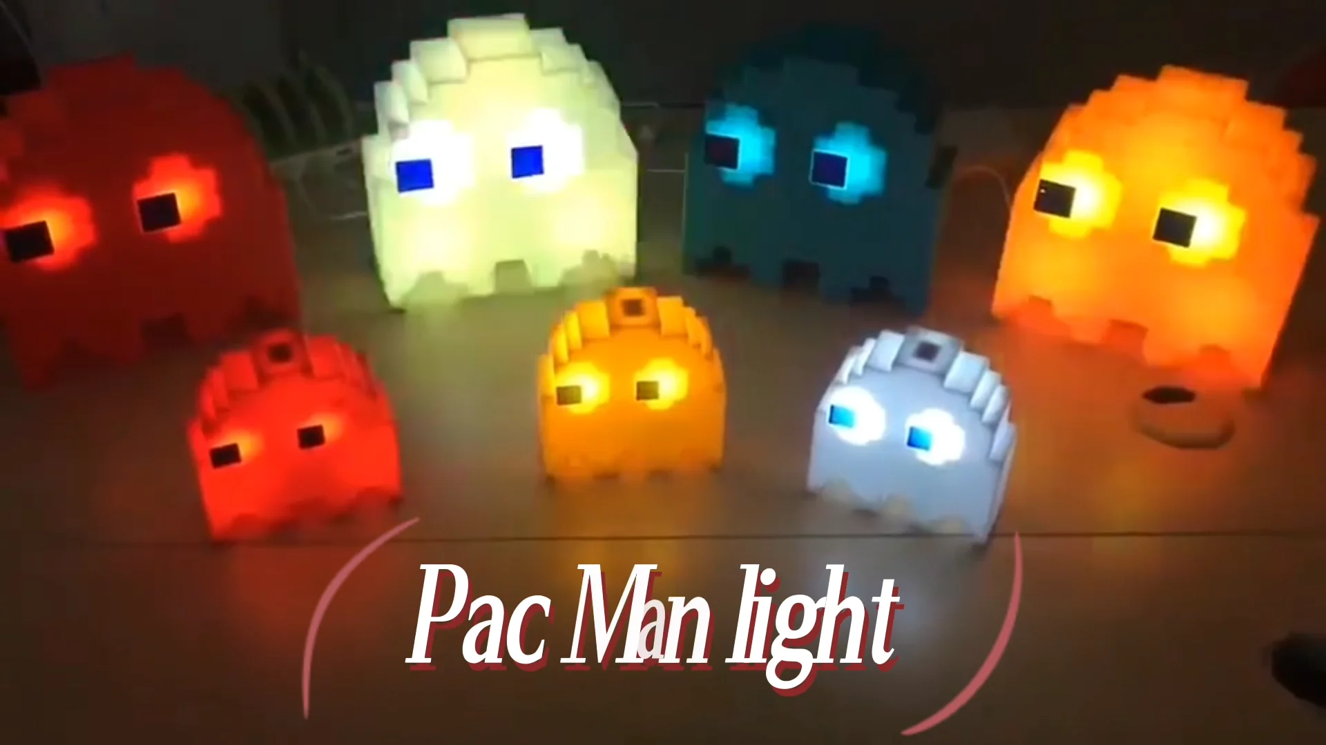 Hot Sale Led Colorful Table Nightlight Ghost Light Music Rhythm Mosaic ...