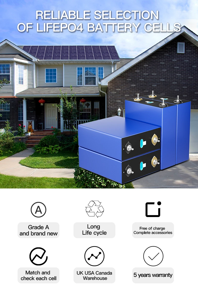 Eu Stock For 48v Battery Pack Lifepo4 280ah 3.2v High Voltage Lifepo4 ...