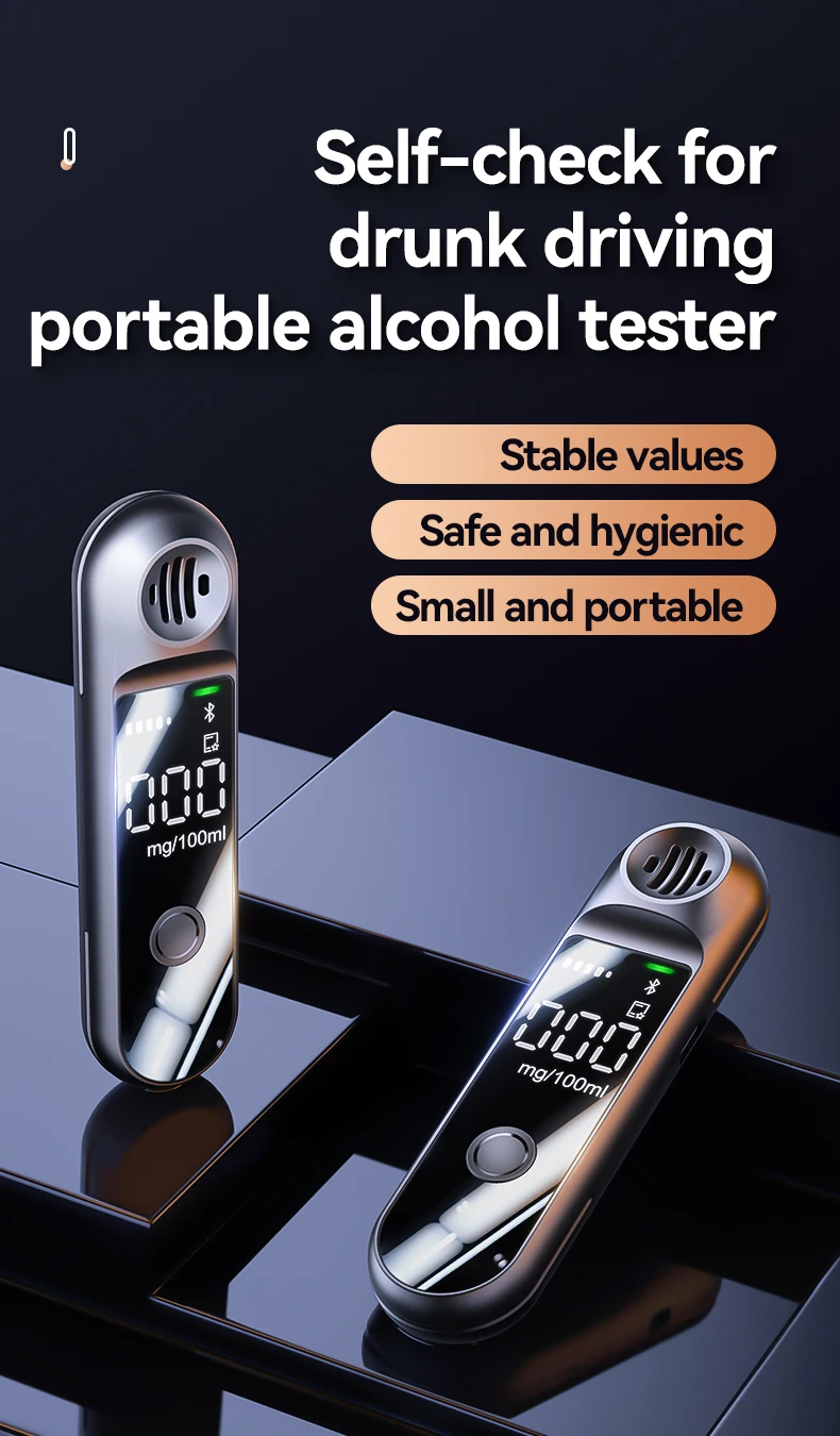 Digital Alcohol Meter - Accurate Breathalyzer Personal/gift