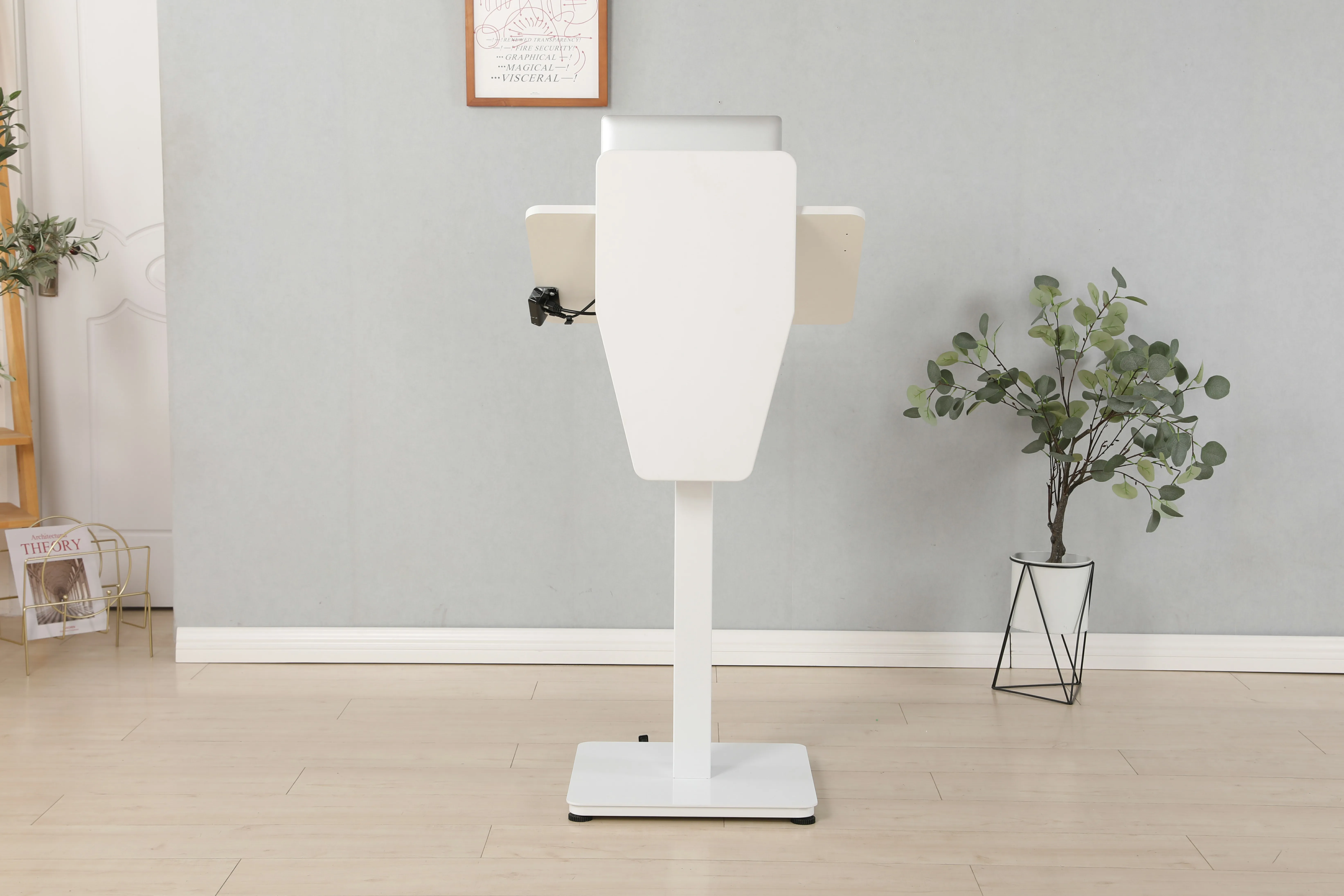 Electric Adjustable Height Standing Lectern - Perfect for Office