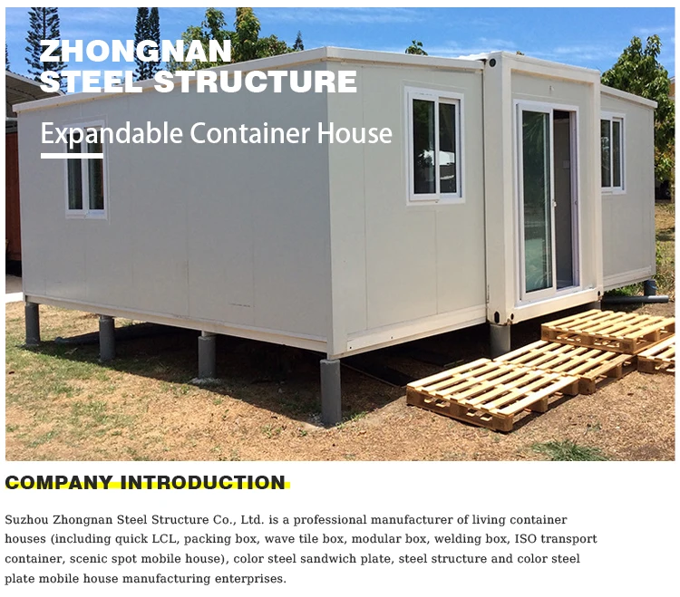 Mobile 40ft Boxable House Prefabricated Homes Beach House Expandable ...