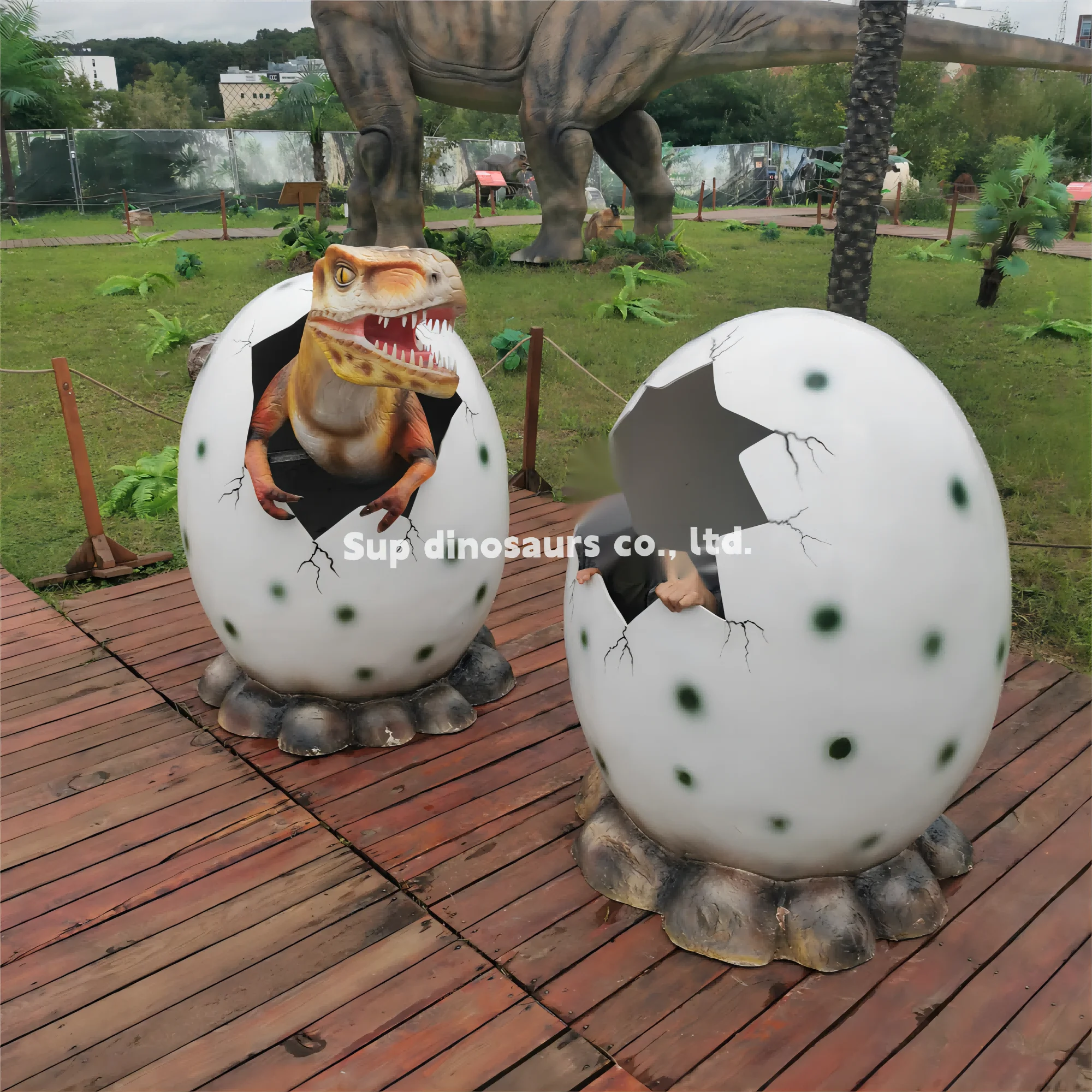 Jurassic Theme Park Interactive Photo Fiberglass Dinosaur Eggs For Sale ...