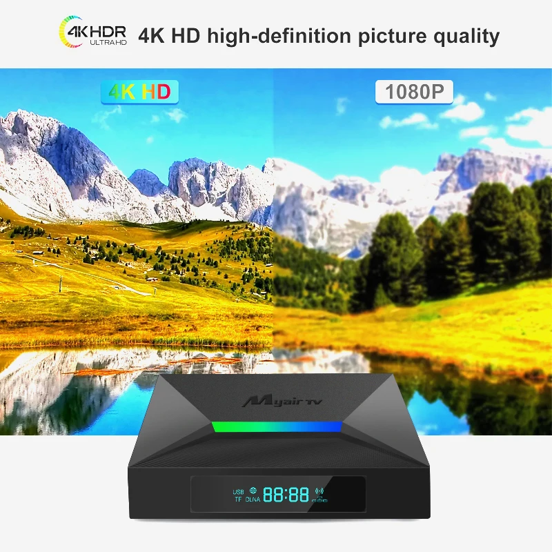 Atv UI Interface Amlogic S905y4 My Air Tv Android Tv Box 4k