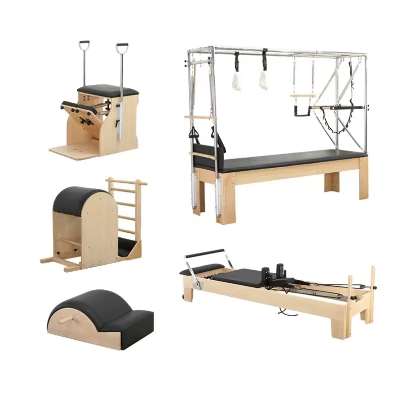 Set pilates peralatan gym populer Tiongkok reformer pilates bed tower ...