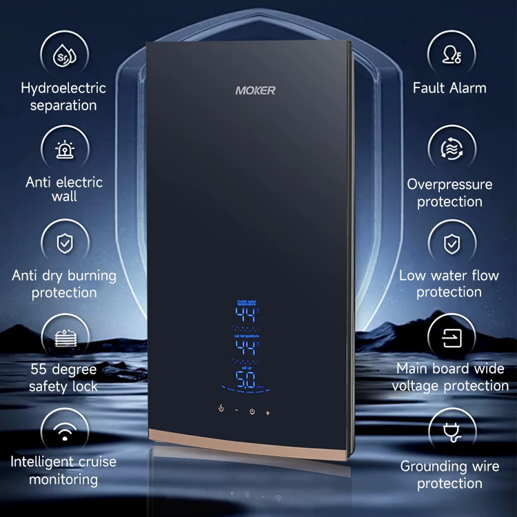 Electric Instantaneous Hot Water Chauffe Eau Tankless Instant Hot ...