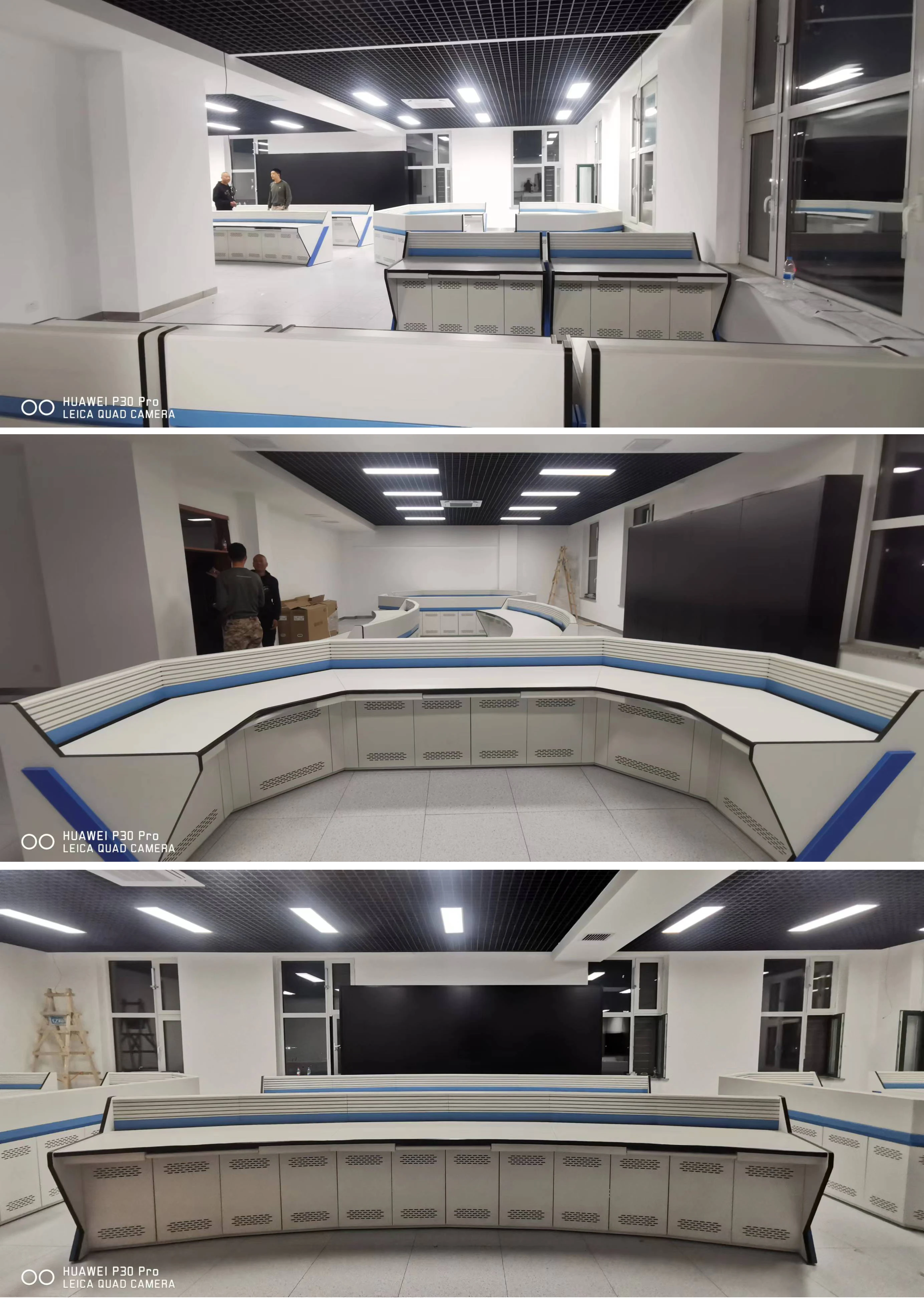 Extendable Fireproof Stainless Steel Frame Security Console Desk