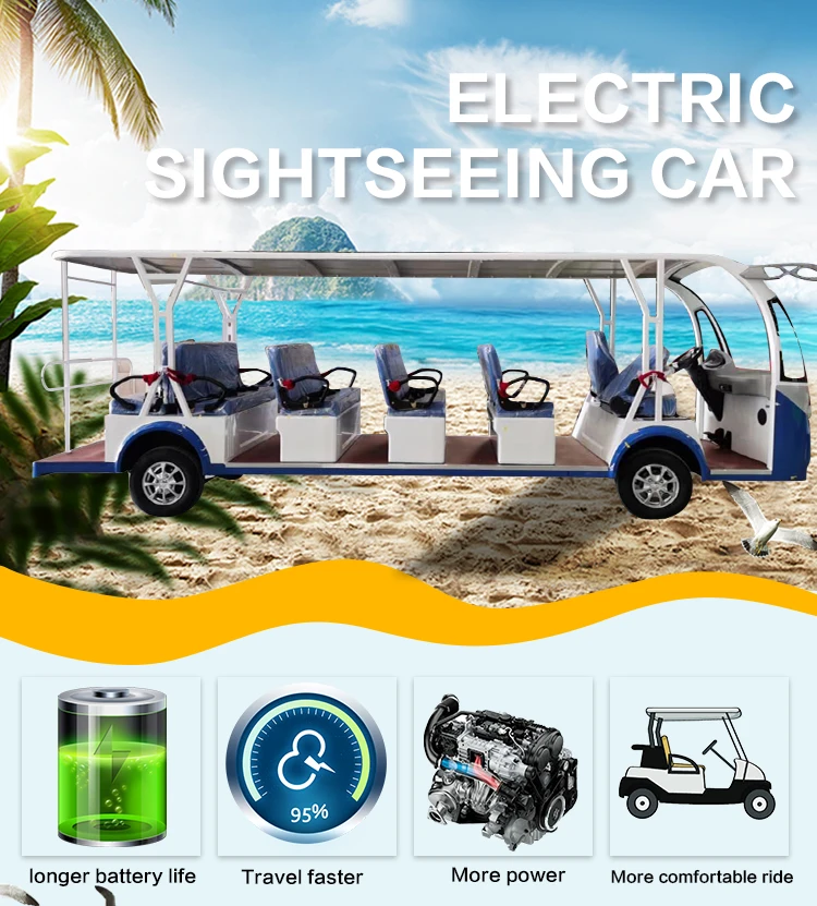 Beemotor Customized 14-Seater Electric Sightseeing Shuttle Bus Fully ...