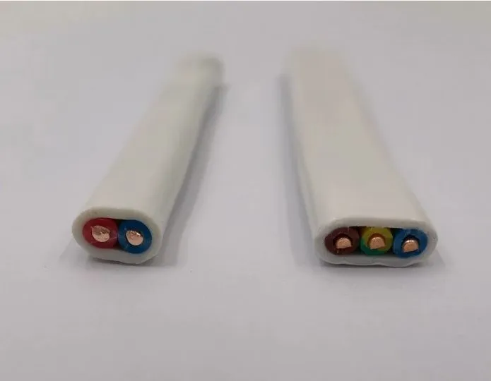 Flameproof Twin Core Flat Wire Electrical Cable 2 Core 1.5 2.5 Square ...