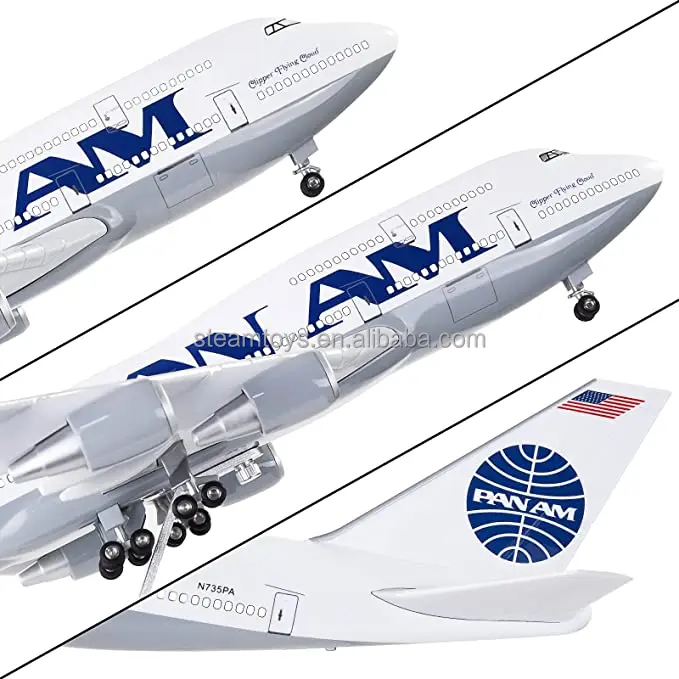 Pan Am Model - American Pan Am Airlines B747 Resin Aircraft