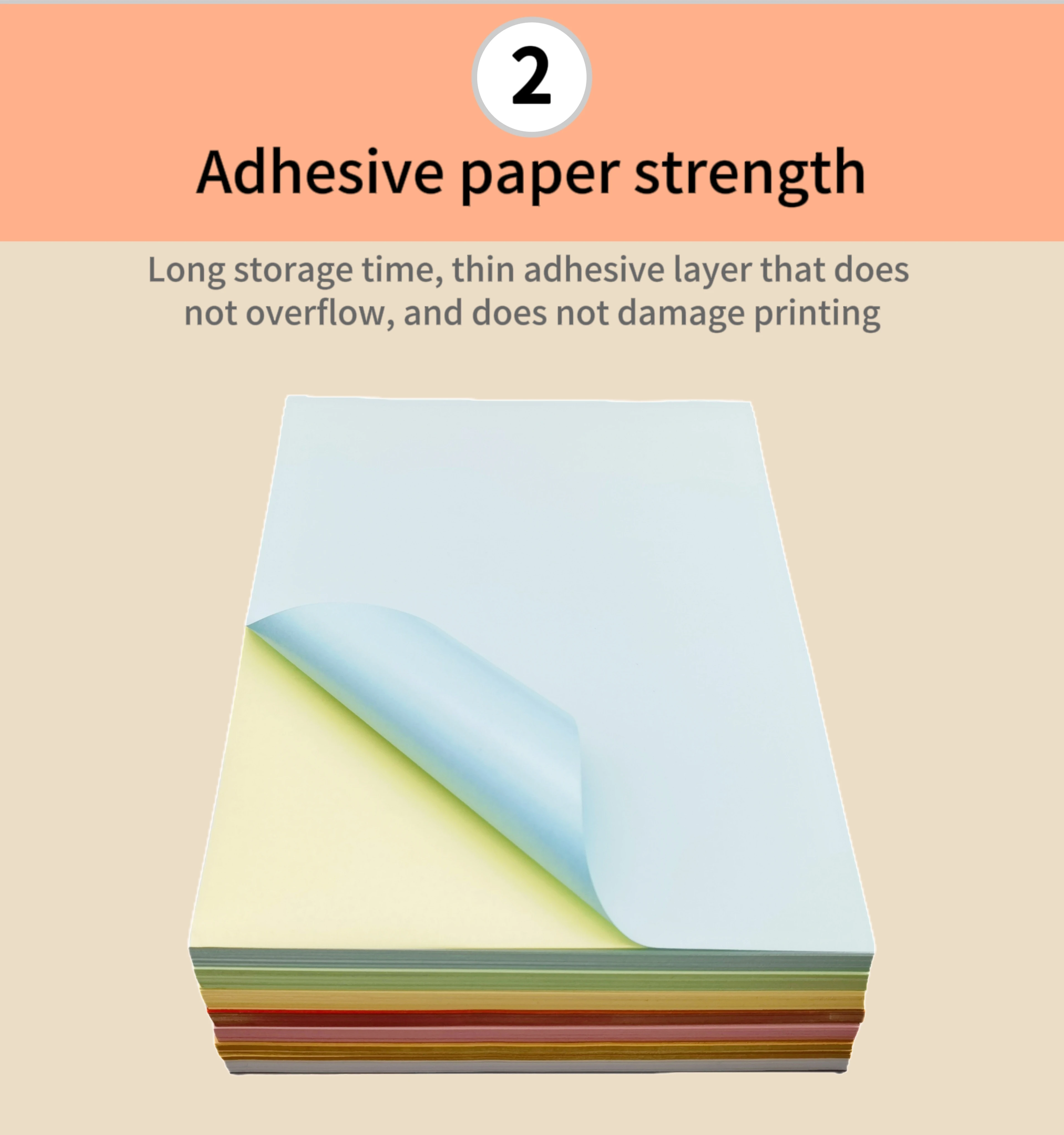 Custom Sticker Colorful Label Stickers - Mixed Color A4