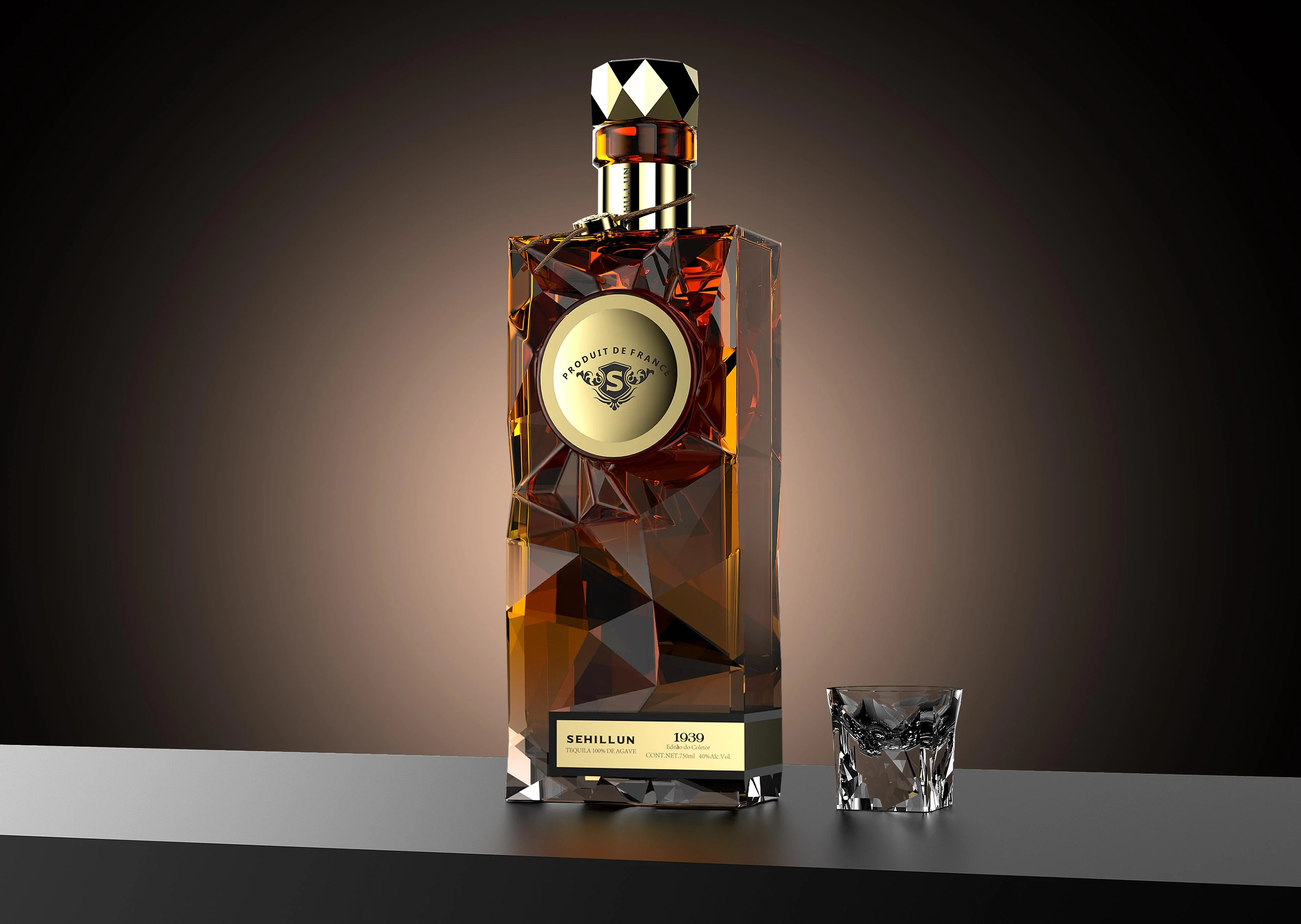 High Quality Tequila Spirits Bottle with Custom Logo