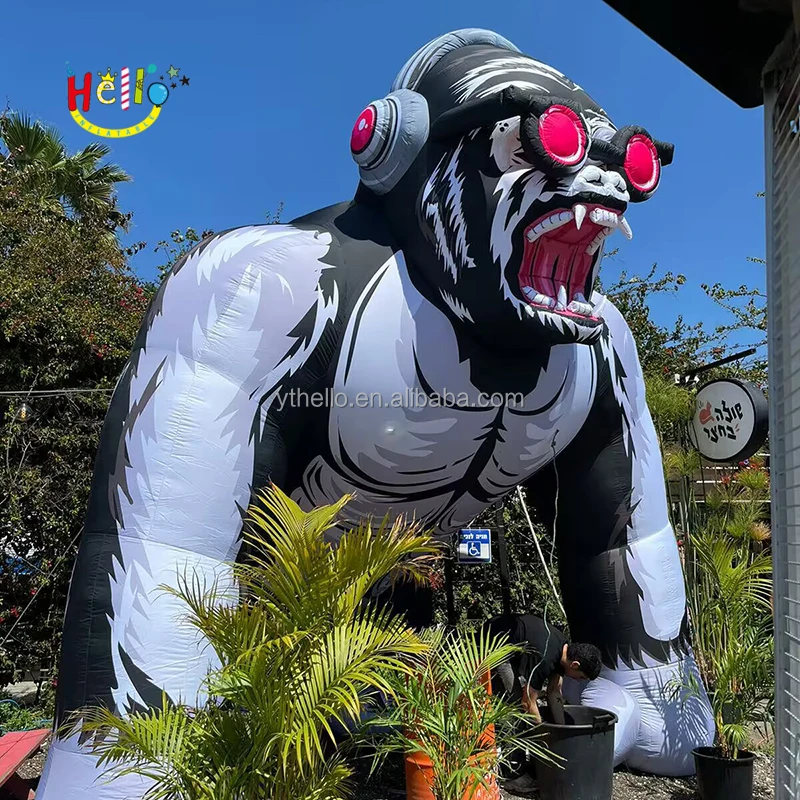 Best Design Wear Glasses Headset Giant Inflatable Dj Orangutan For ...