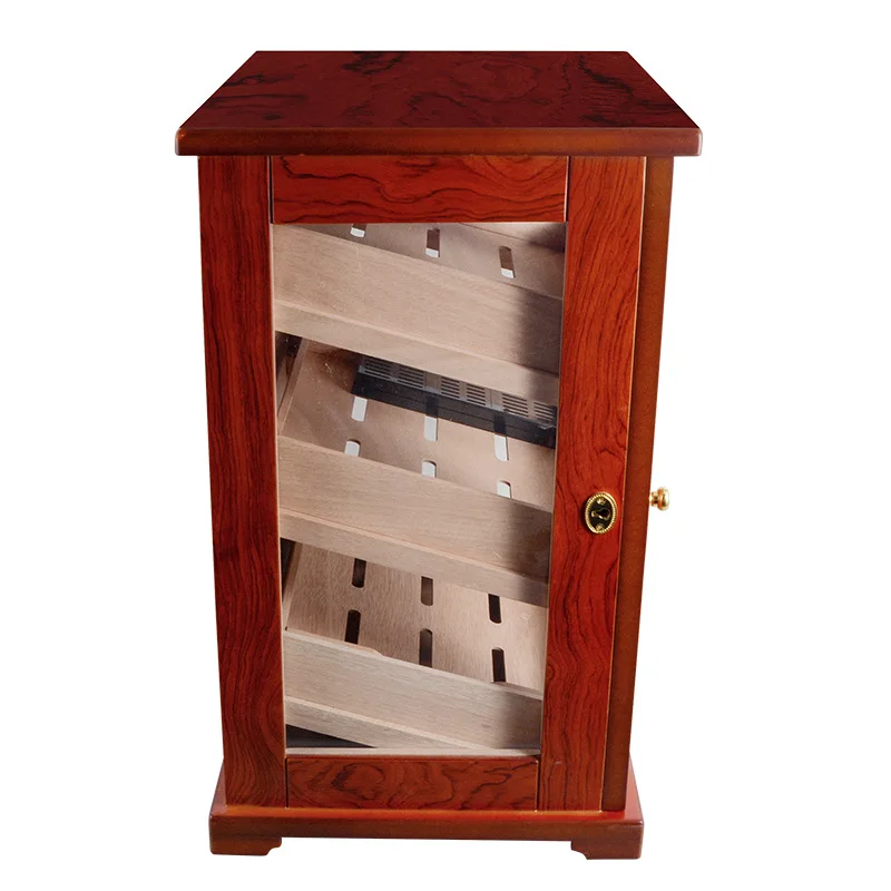 Wood Cigar Showcase Rack Display Humidors Luxury Large Capacity High ...