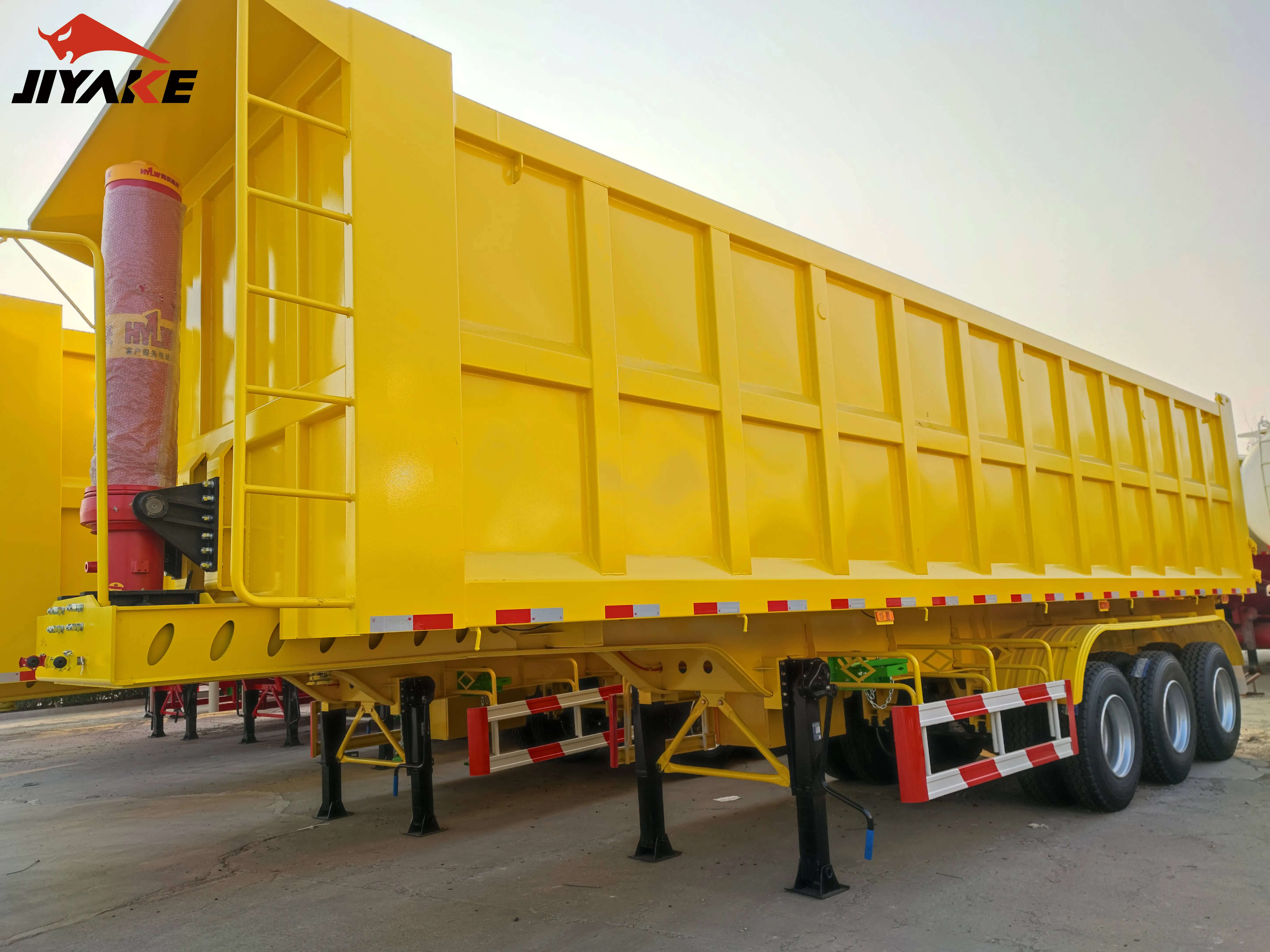 3 Axles U Shape Tipper Capacity Dump Box 60 Tons Dump Semi Trailer Van ...