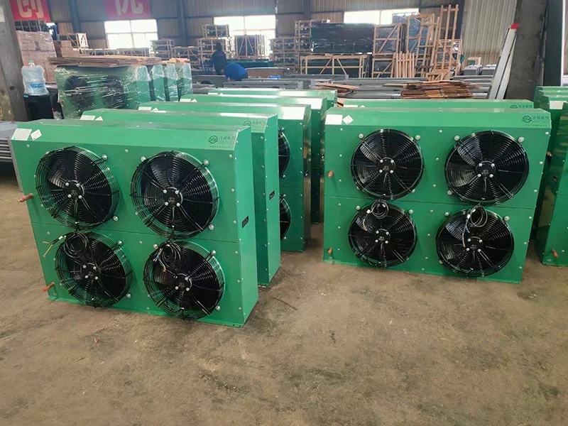 Commercial Refrigeration Copper Air -cooled Condenser With Fan Motor ...