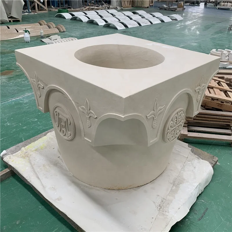 Stone Column Cladding Of Marble Columns Travertine - Buy Stone Column ...