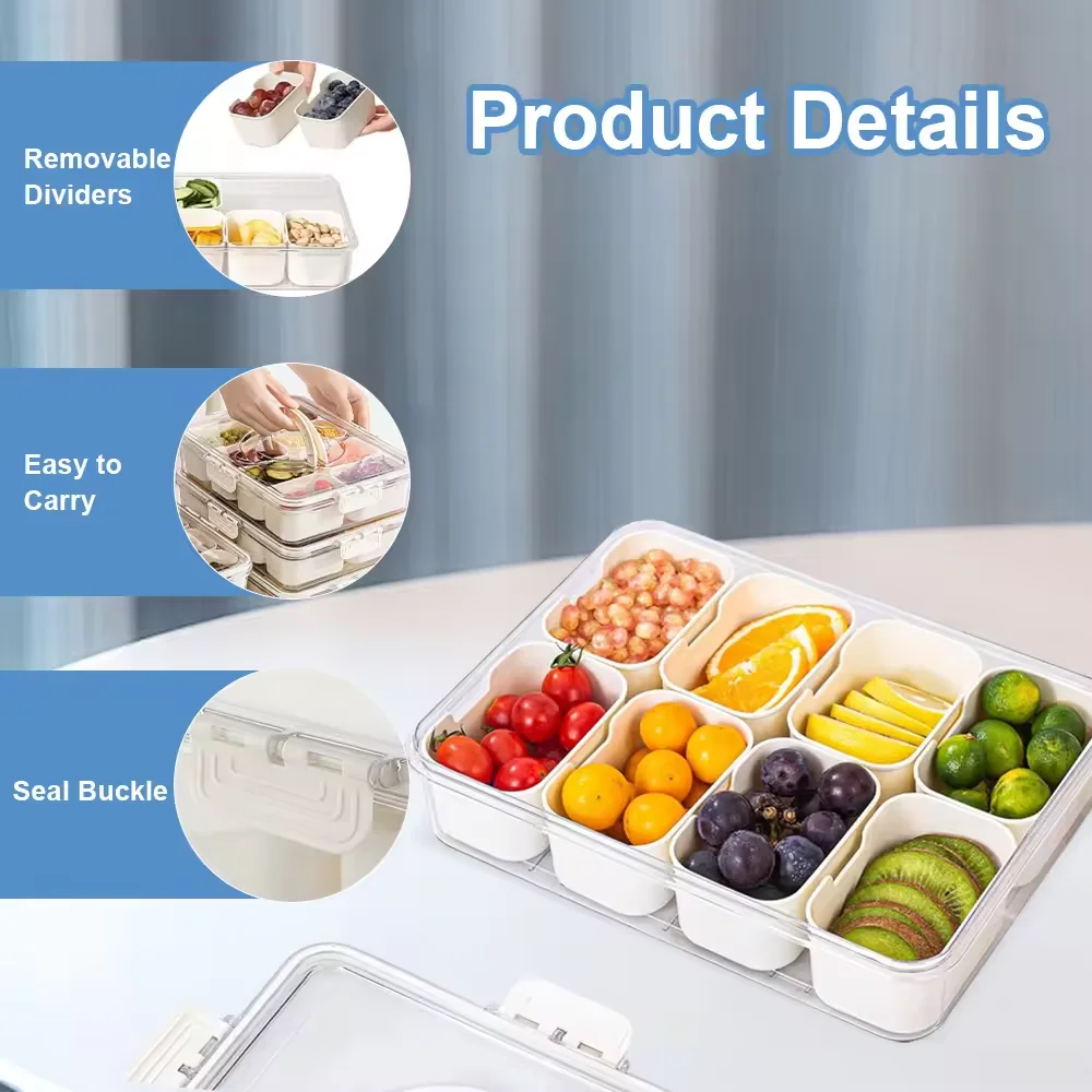 Modern Portable Snack Box - Perfect for Camping & Kitchen