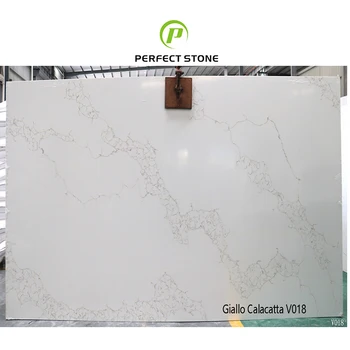 Artificial Calacatta White Quartz Engineered Calcata Stone Products ...