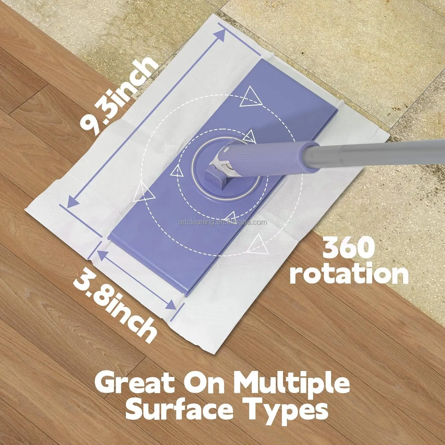 Factory Directly Disposable Floor Mop Cleaner Dry & Wet Floor Mopping ...