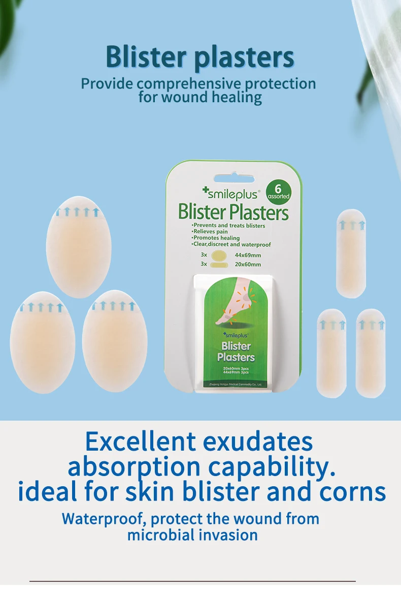 Footcare Hydrocolloid Blister Plaster - Waterproof & Cushioning