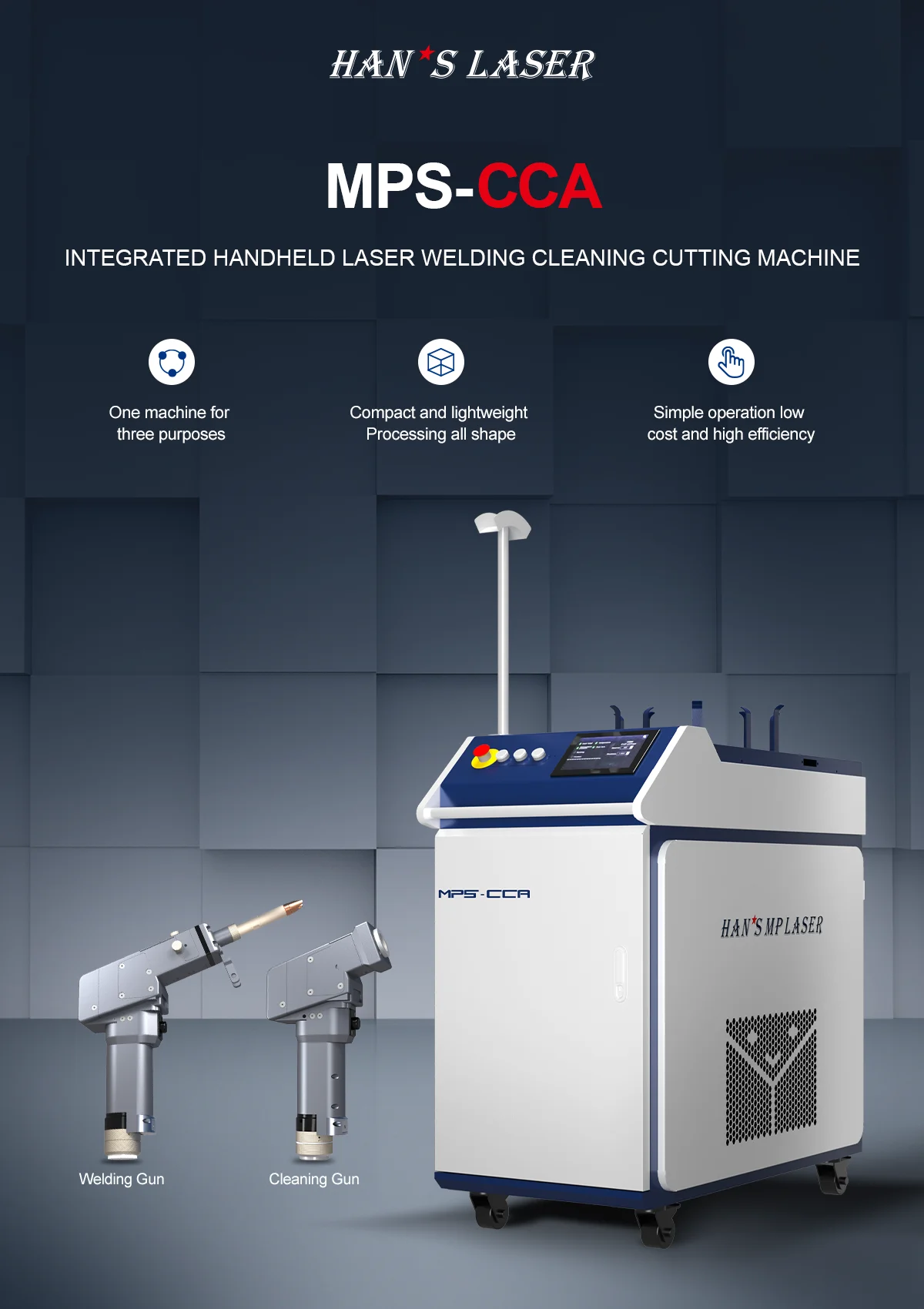 Hans Laser Máy Làm Sạch Laser 3 Trong 1 Cầm Tay Máy Cắt 3000w 1500w ...